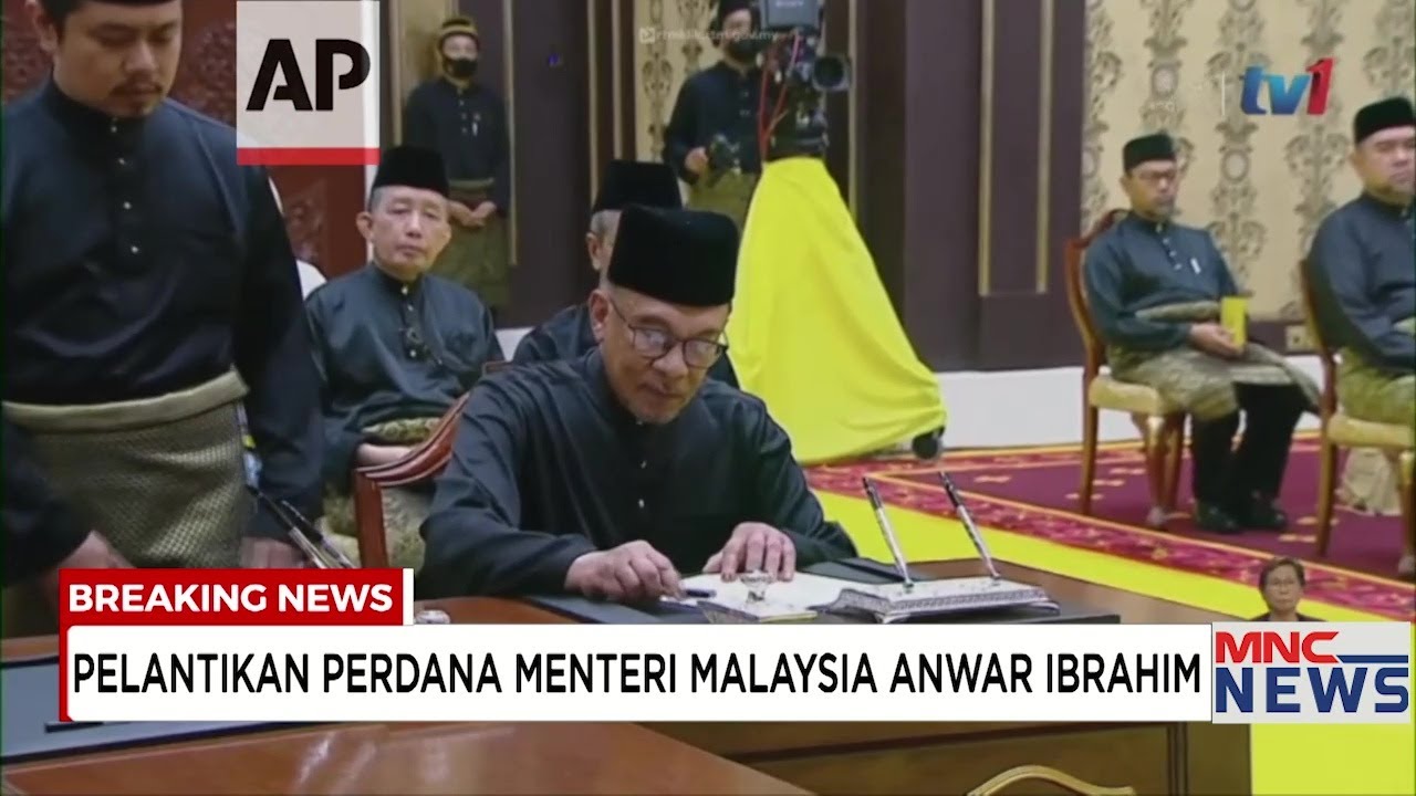 Pelantikan Perdana Menteri Malaysia Anwar Ibrahim #BreakingNews 24/11 ...