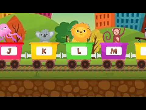 Train Animal ABC Green Screen. ABCD alphabet. ( A B C DE F G H I J K L ...