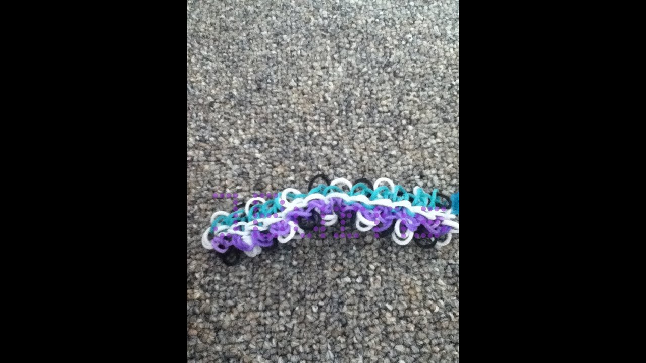 How to Loom: Freaky Bug bracelet (OLD TUTORIAL) - YouTube