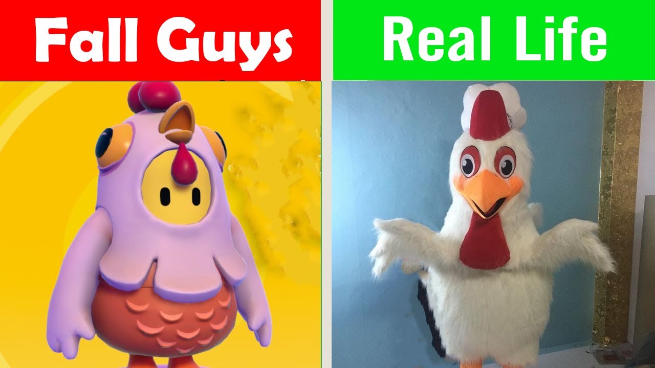 Fall Guys Skin VS Real Life 2020 - YouTube