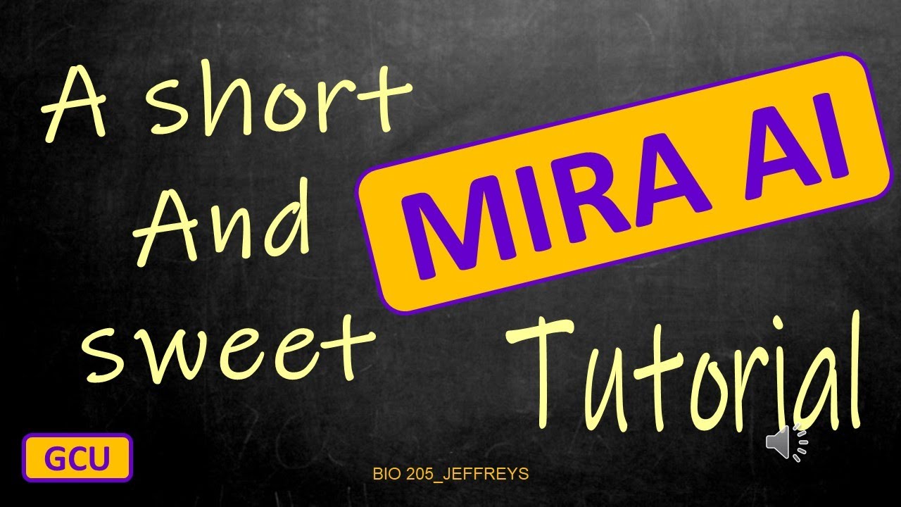 Jeffreys' Short and Sweet MIRA AI Tutorial - YouTube