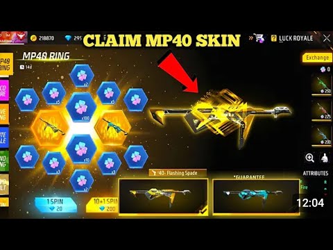 NEW MP40 RING EVENT FREE FIRE | POKER MP40 RETURN EVENT | FF NEW - YouTube