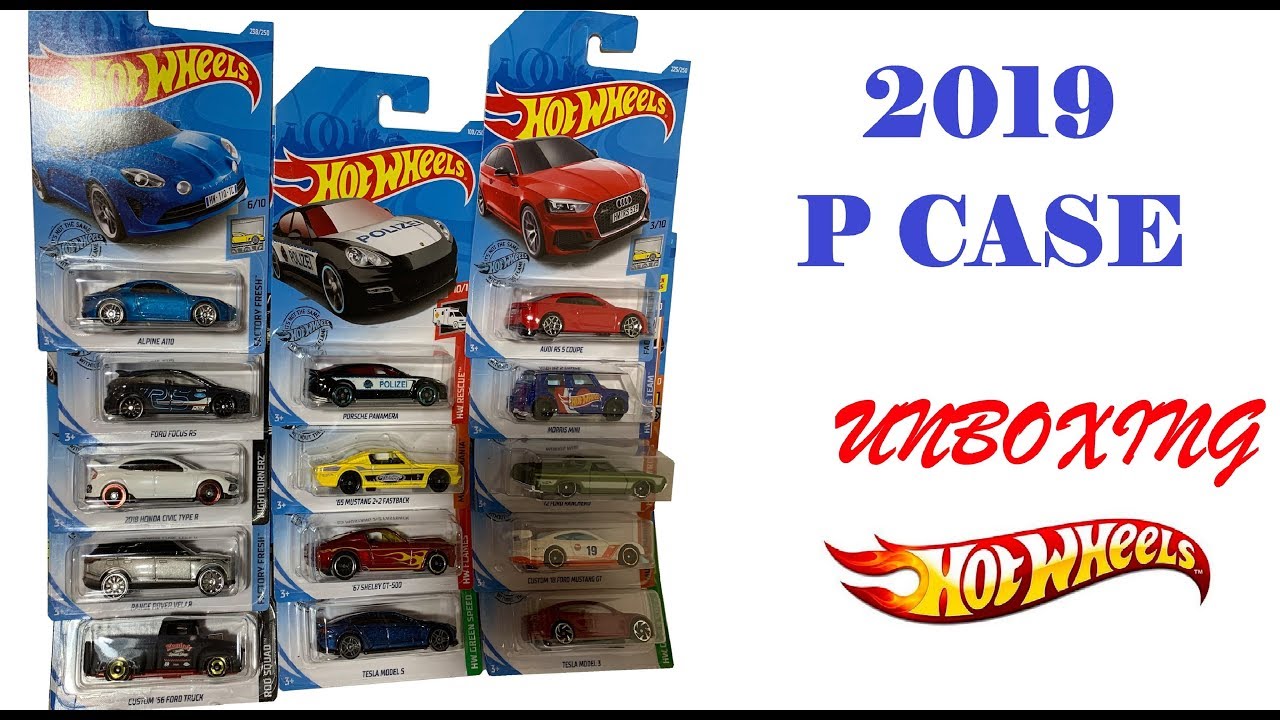 2019 Hot Wheels P Case Unboxing and Review - YouTube