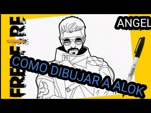 COMO DIBUJAR A ALOK CON LA PALABRA (ALOK) | How to draw alok with the ...