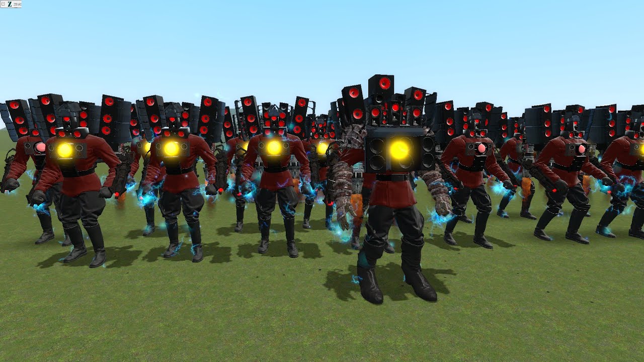 SPEAKER TITAN GOD AND HIS ARMY VS TV MEN TITAN - GARRY'S MOD #gmod # ...