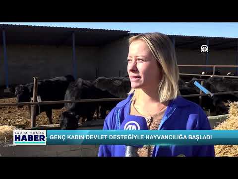 Genç kadın devlet desteğiyle hayvancılığa başladı