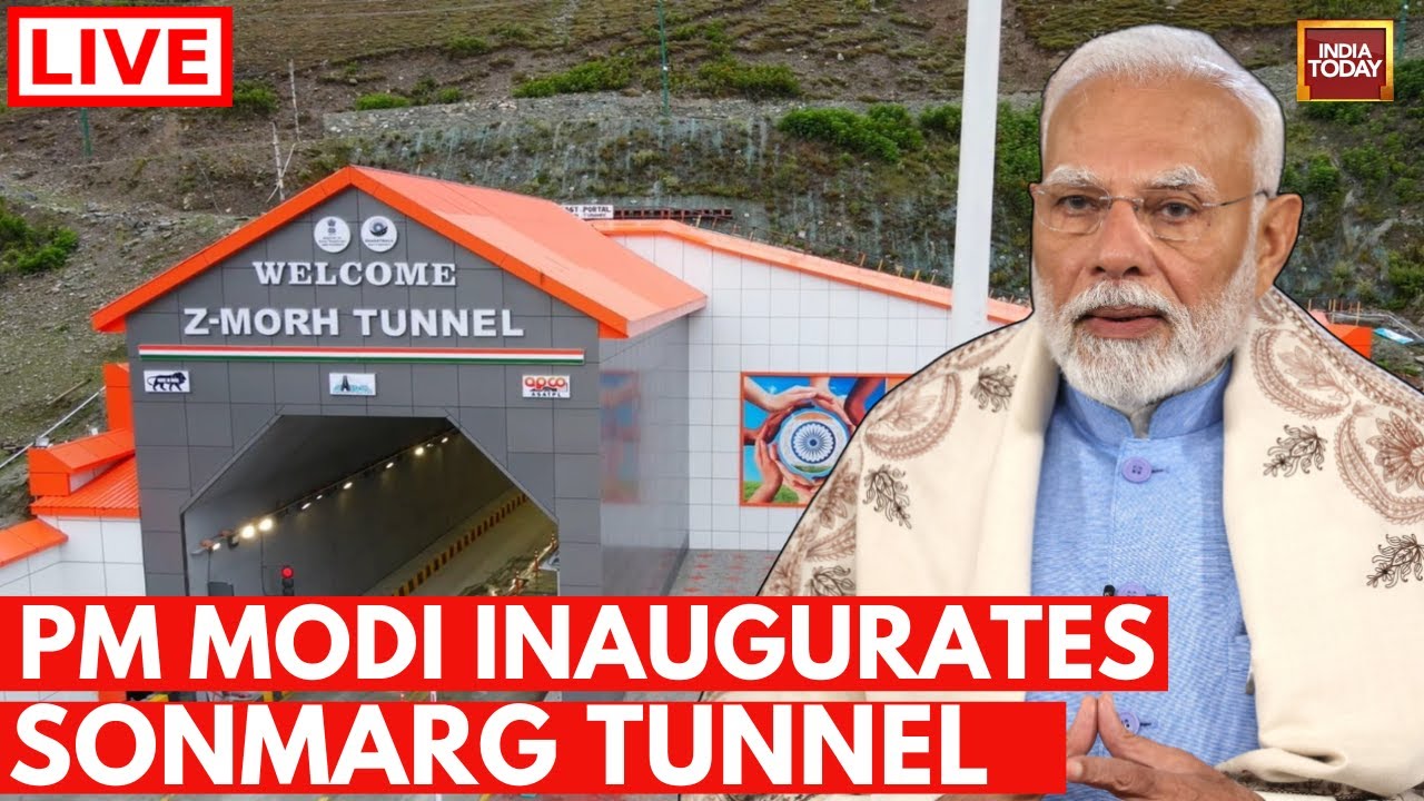 PM Modi LIVE: PM Modi Inaugurates Sonamarg Tunnel In Jammu & Kashmir ...