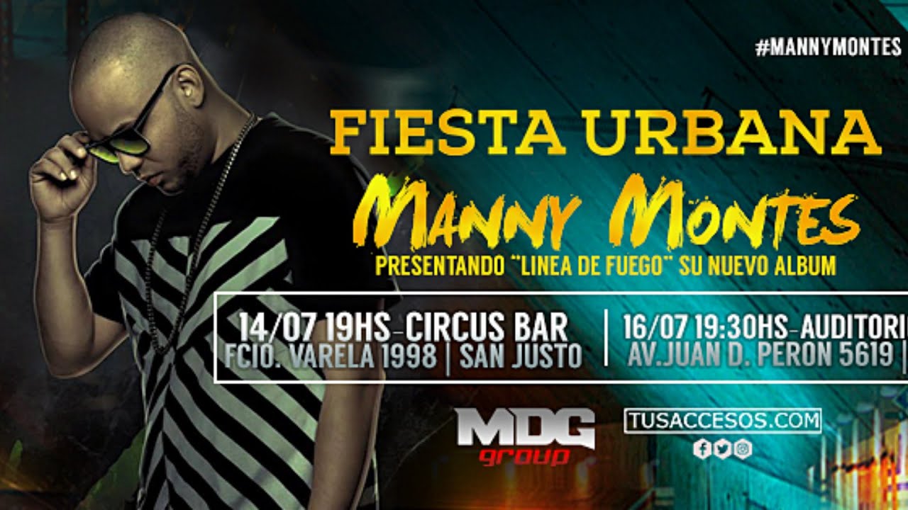 Manny Montes en VIVO desde Buenos Aires ARGENTINA 2016 *Fiesta Urbana ...