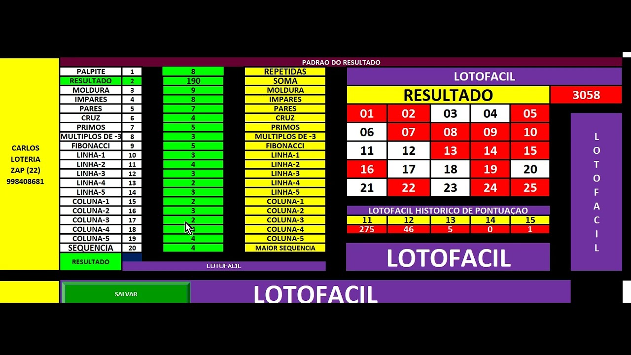 lotofacil resultado concurso 3058 - YouTube