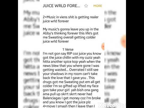 JUICE WRLD FOREVER official lyrics - YouTube