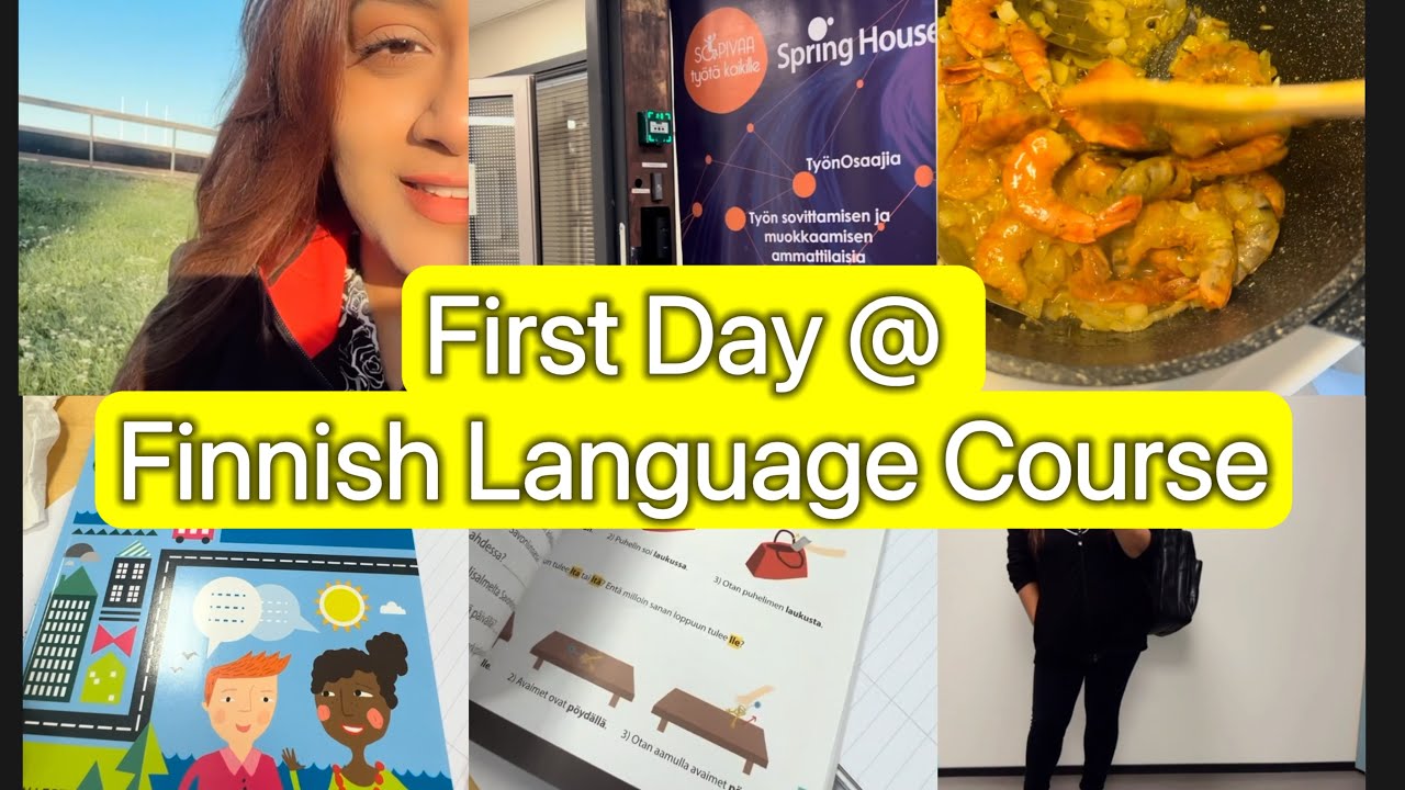 First Day at Finnish Language Course, Language Class এ প্রথম দিন এবং ...