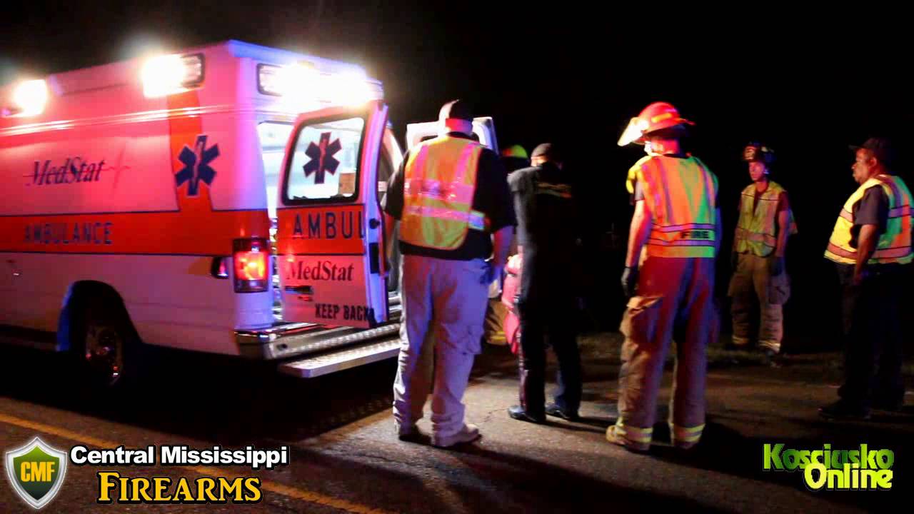 Patient Airlifted After Rollover - YouTube