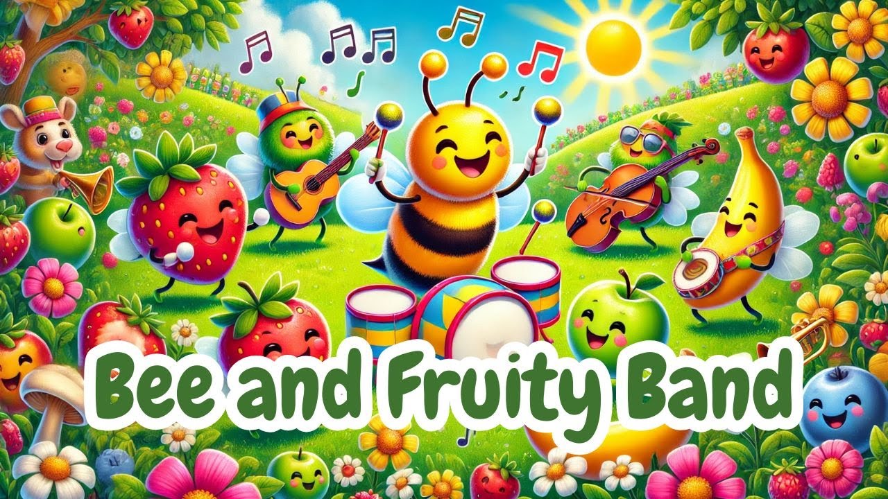 Happy Bee and the Fruity Band 🎵 | Fun Kids' Song & Musical Adventure ...