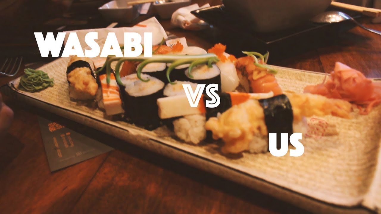 Trying wasabi for the first time - تجربة الواسابي - YouTube