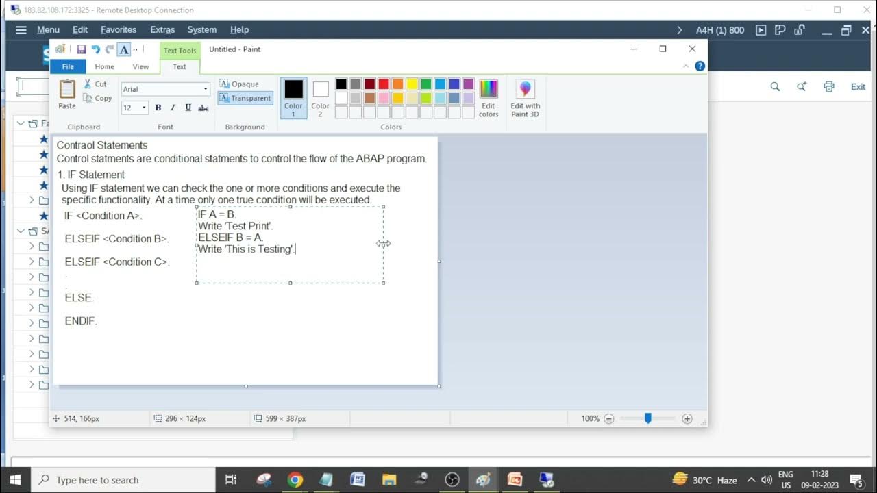 7. SAP ABAP Control Statements - YouTube