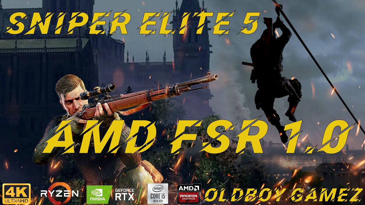 Sniper Elite 5 @ 4K | Intel i5 10400F | RTX 3070 | FSR 1.0 - YouTube