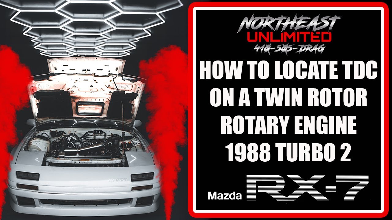 Tutorial - How to find TDC on a Twin Rotor Rotary Engine 1988 Turbo 2 ...