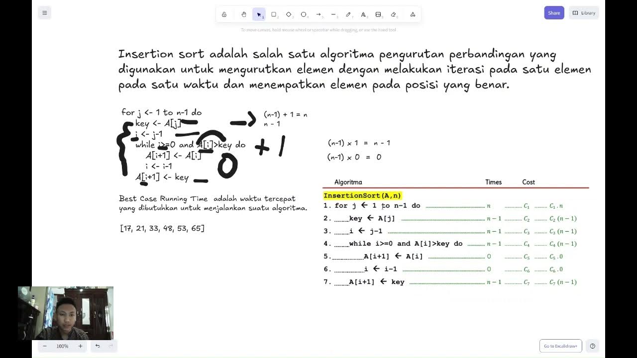 Perancangan dan Analisis Algoritma (Analisa Algoritma Insertion Sort) - YouTube