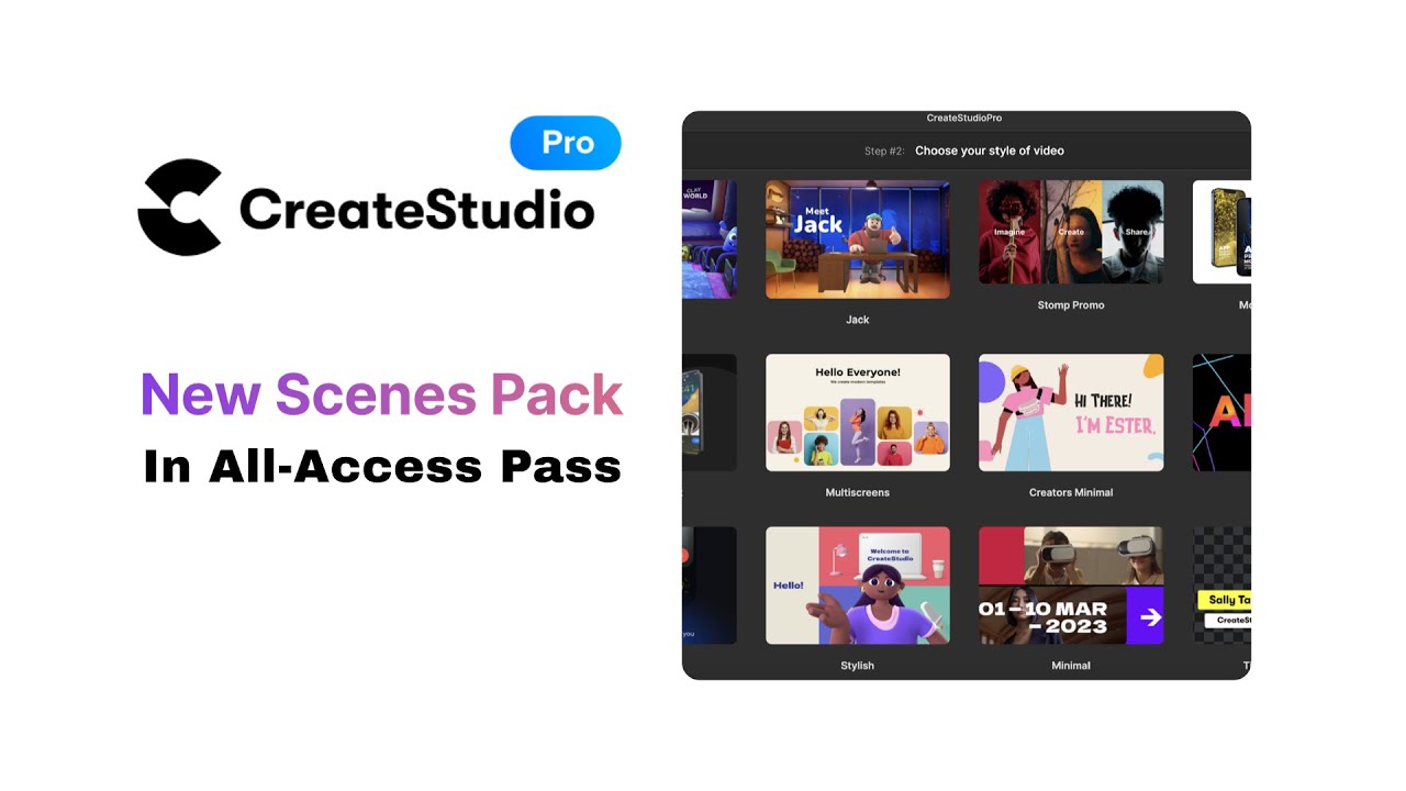 New Stomp Promo Scenes - All-Access Pass [Create Studio] - YouTube