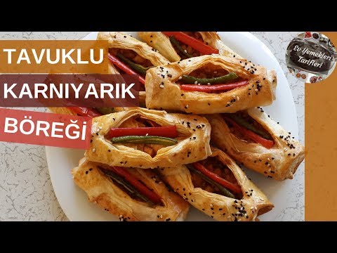 Tavuklu Karnıyarık Böreği Tarifi - Karnıyarık Böreği Nasıl Yapılır? - Ev Yemekleri Tarifleri