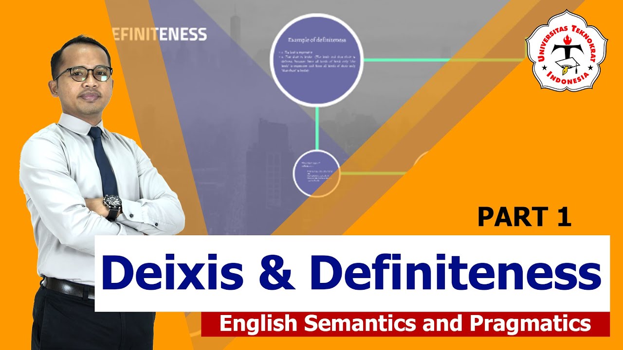 Deixis & Definiteness | PART 1 | English Semantics and Pragmatics - YouTube