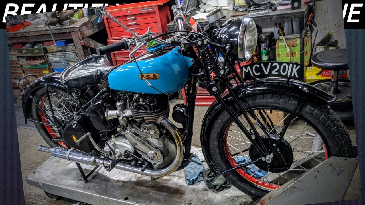 True Vintage, True Classic BSA M-20 of 1944 - Amazing! - YouTube