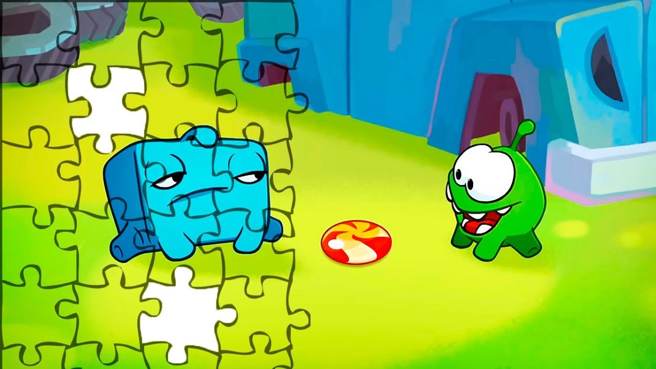 Om Nom😀Puzzle Game for Kids ️Junkyard Jigsaw Puzzle. Video for Children ...