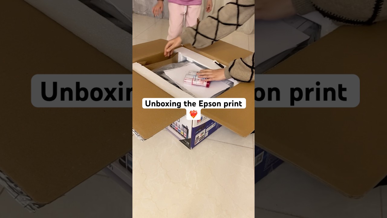 Unboxing the Epson print - YouTube