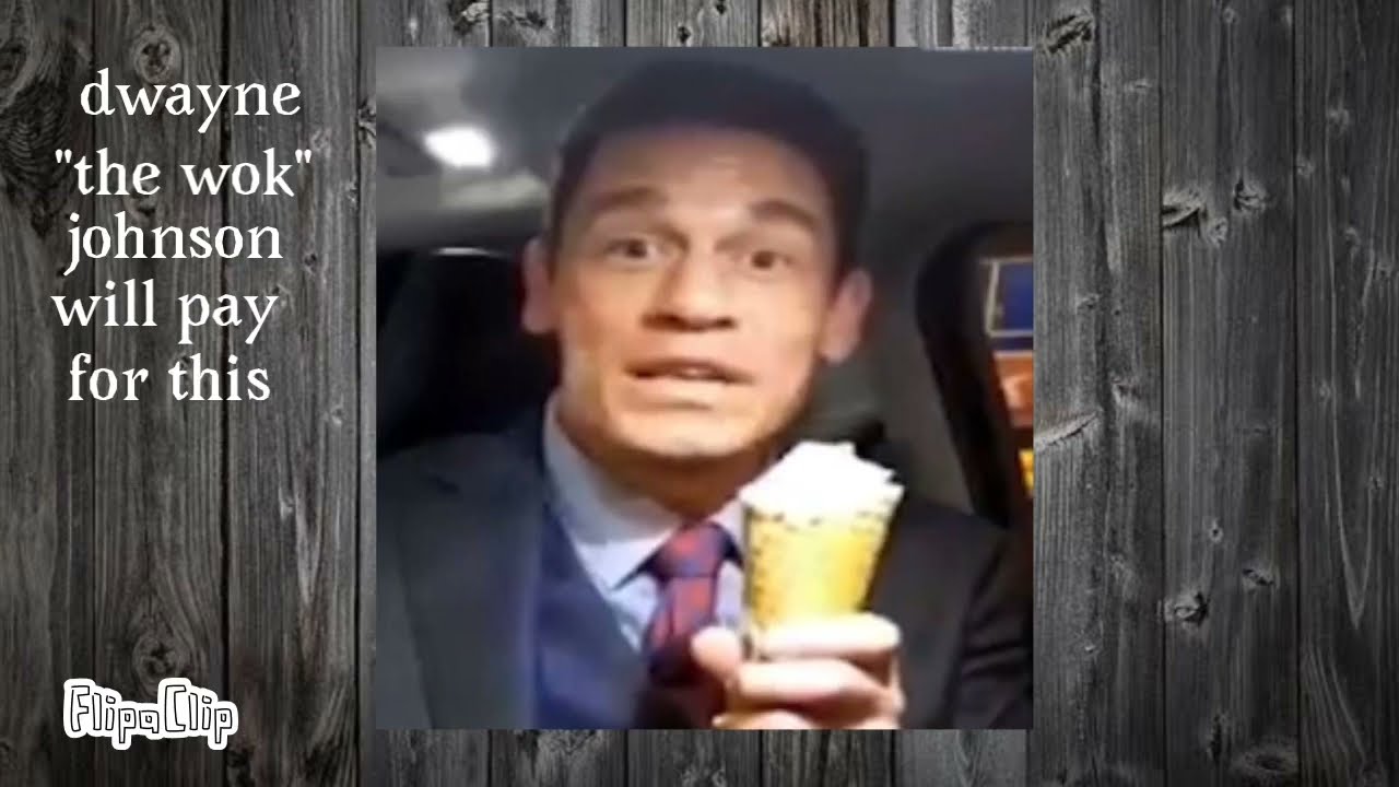 Dwayne “the wok” Johnson vs John Xina - YouTube