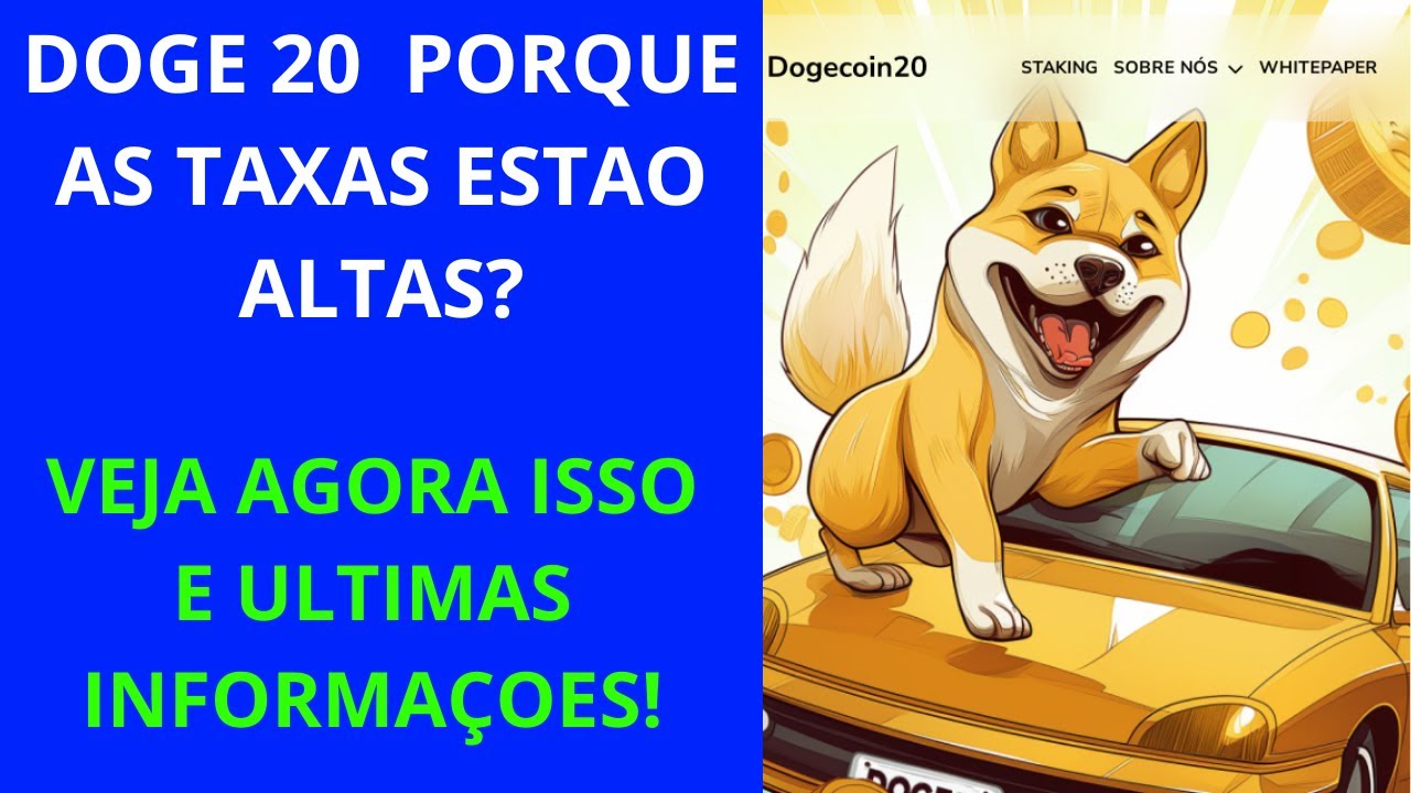 doge 20 ,VEJA PORQUE A TAXA DO DOGECOIN 20 É ALTA NA HORA DE ...