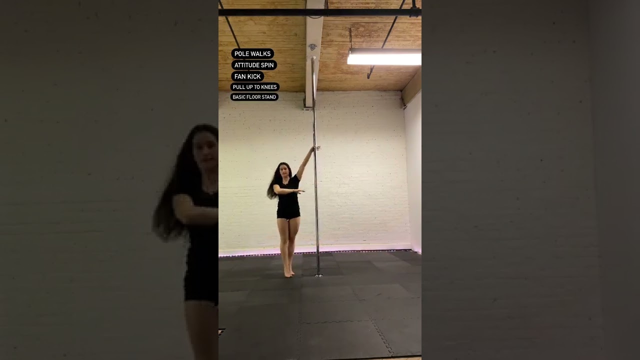 Beginner Pole Combo// Pole Dance Tutorial #poledance #polefitness - YouTube