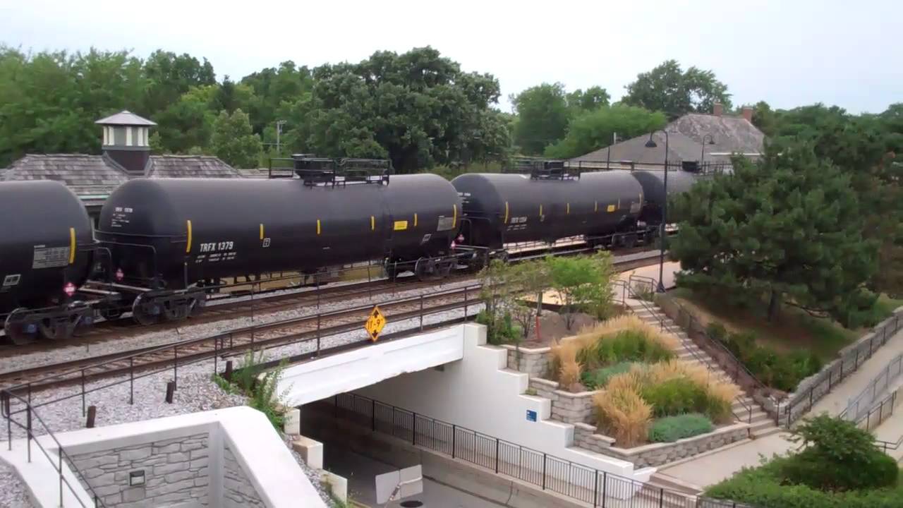 CP GE AC44 8734 8571 Manifest Freight 484 Deerfield Road - YouTube