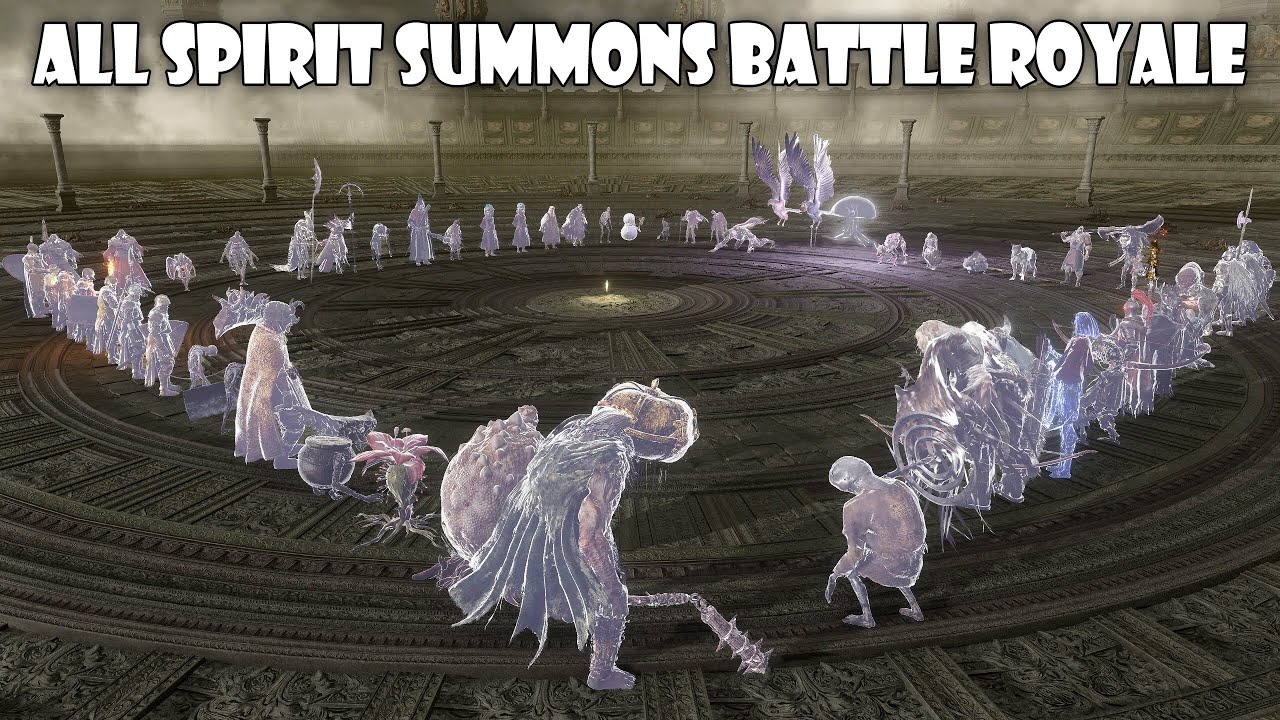 The DEFINITIVE Battle Royale of ALL Spirit Ash Summons - Elden Ring ...
