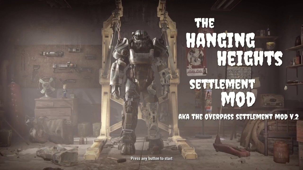 The Hanging Heights settlement mod Fallout 4 Ps4 - YouTube