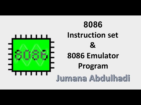8086 MICROPROCESSOR EMULATOR Tutorial||8086 emulator 8086طريقة استخدام ...