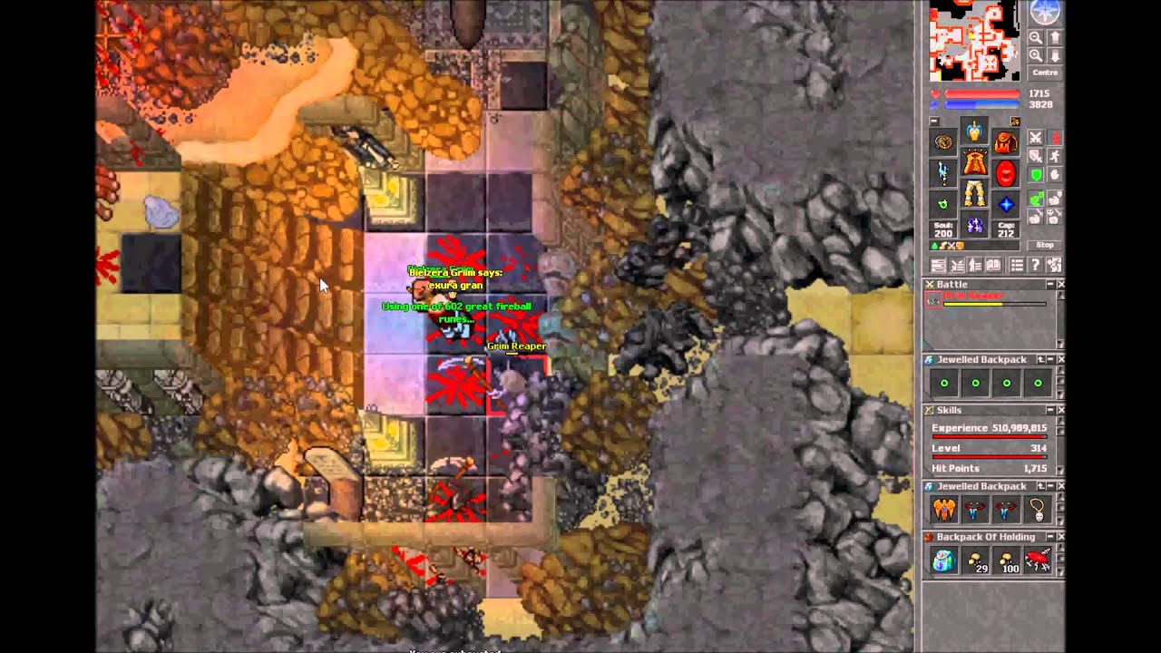 Tibia by; Biel - ED - Grim Reaper (Drefia) Solo. - YouTube