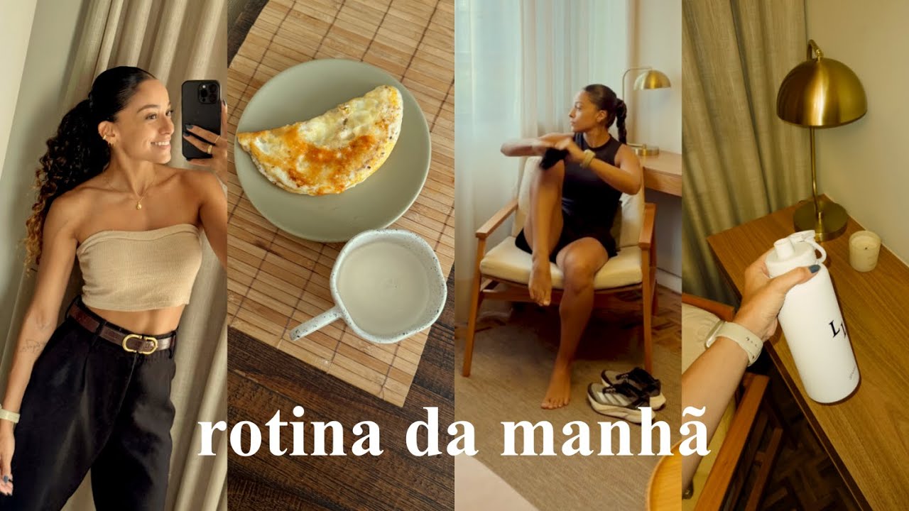 Rotina acordando às 5hrs: oração, treino, limpando a casa, arrume-se ...