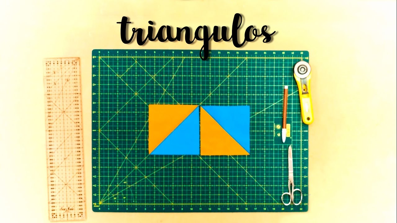 Patchwork: Como hacer triángulos - YouTube