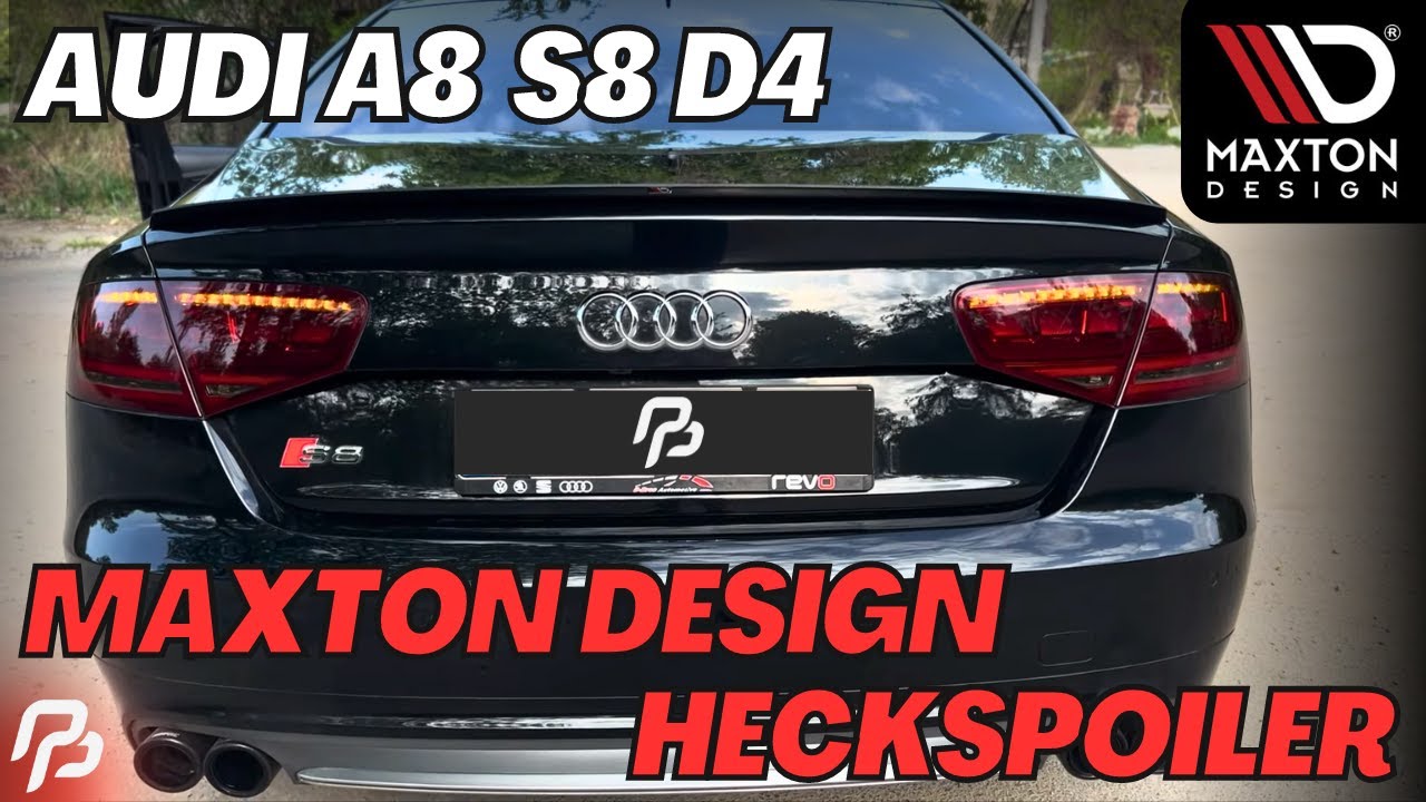 Maxton Design Heckspoiler for Audi A8/S8 D4 (2010-2017) // Rear Spoiler ...