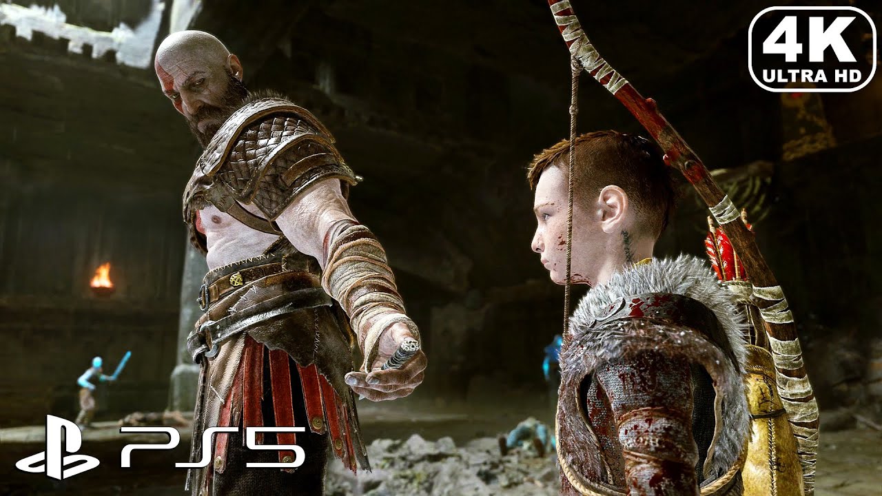God of War PS5 - Atreus kills his first Reaver & Kratos destroys them ...