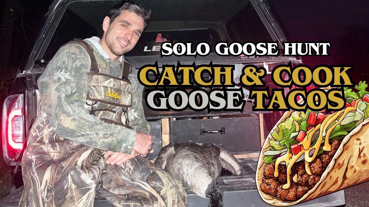 SOLO Waterfowl Hunt With The BEST Goose Taco Recipe - YouTube