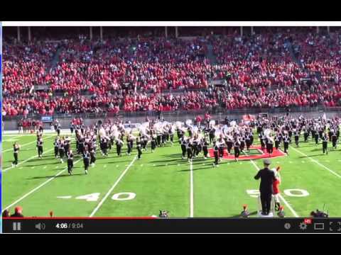 Ohio State Marching Band with script Ohio - YouTube