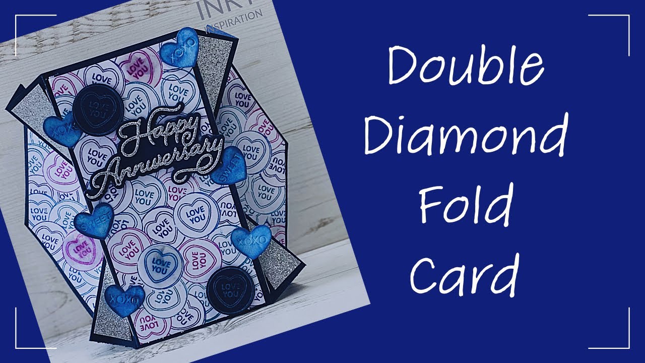 Double Diamond Fold Card Tutorial #cardmaking #diycrafts # ...