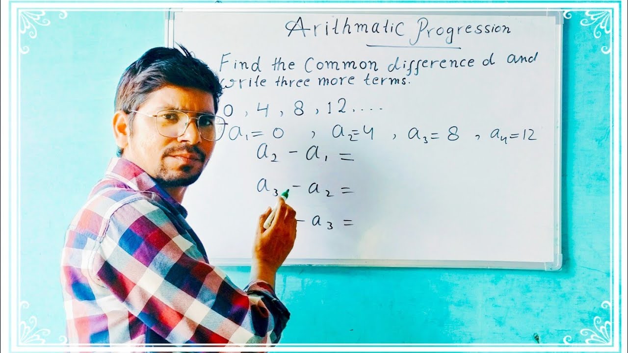 Find the Common difference of Arithmetic Sequence 0,4,8,12... - YouTube