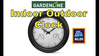 Aldi Gardenline Indoor Outdoor Clock