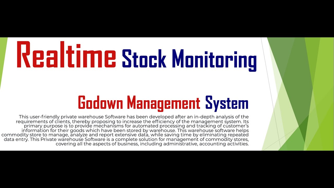 Godown Management System - Demo Video - YouTube