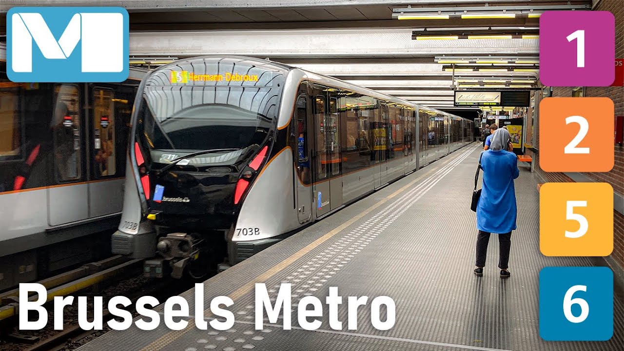 🇧🇪 Brussels Metro All the Lines Compilation - YouTube