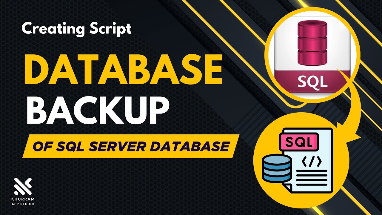 How to Backup & Restore SQL Server Database | Step-by-Step Tutorial - YouTube