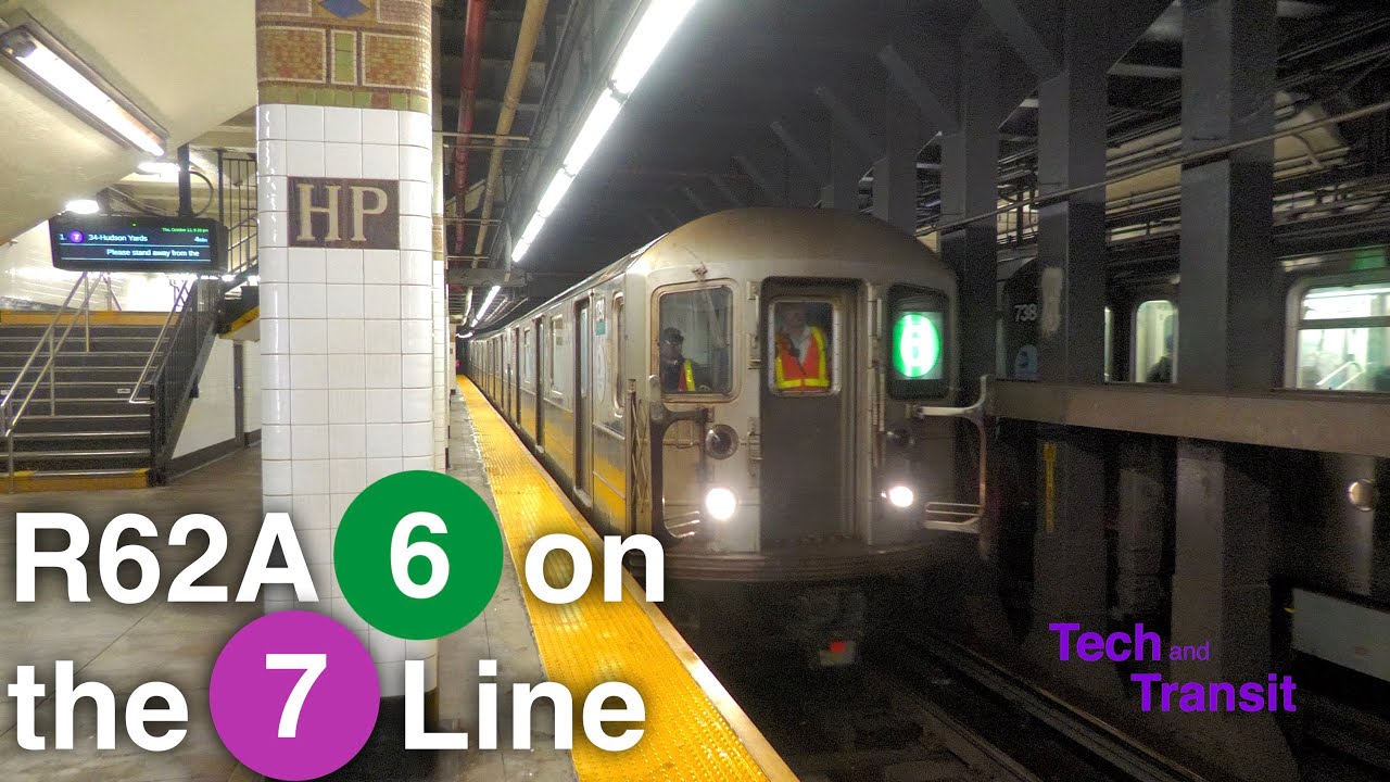 ⁴ᴷ ᴴᴰᴿ R62A Cars leaving the (7) Line after Summer Refuse Service - YouTube