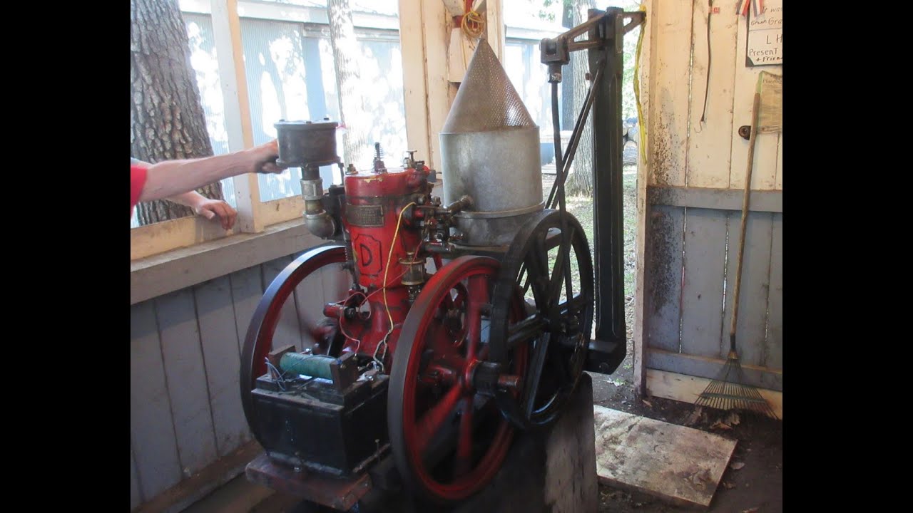 Davis Pump Jack Engine, 1900, Seen At Rollag, Minnesota - YouTube